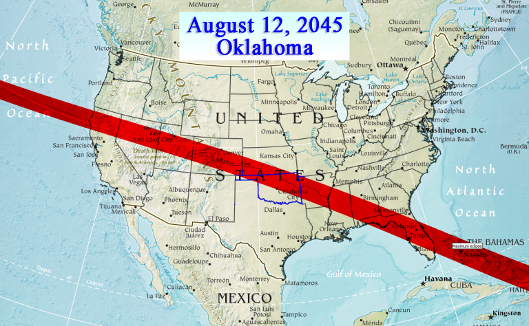 Total Eclipse of the Sun for Oklahoma On April 8, 2024 – Shadow & Substance