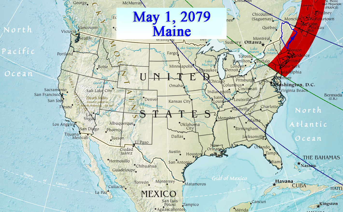 Total Eclipse of the Sun for Maine on April 8, 2024 – Shadow & Substance